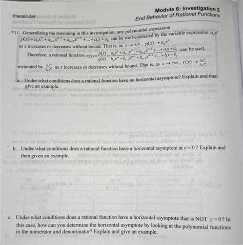 Solved 11 Generalizing The Reasoning In This