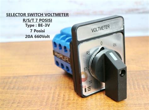 Selector Switch Volt Meter R S T 7 Posisi Lazada Indonesia