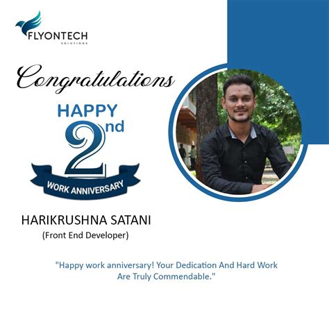 Flyontech Solutions On Linkedin Workanniversary Anniversary Celebrations Work