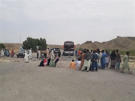 Pakistan People Block Turbat Karachi Route In Protest Against Enforced Disappearances