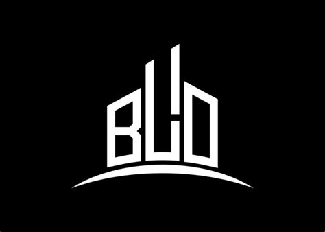 Premium Vector Letter Blo Building Vector Monogram Logo Design