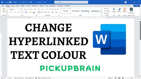 How To Change Hyperlink Colour In Word A Step By Step Guide PickupBrain Be Smart