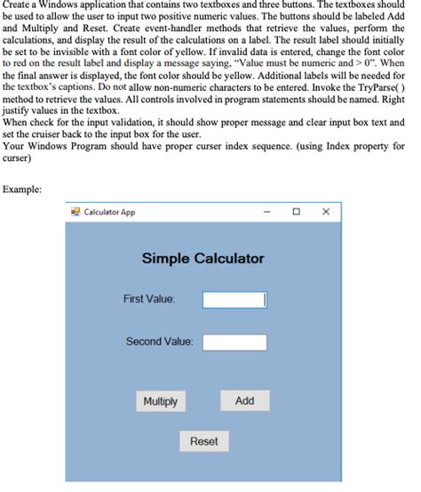 Solved Create A Windows Application That Contains Two Chegg