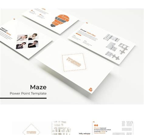 maze powerpoint template 96163 templatemonster
