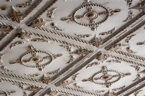 Detail Of The Ceiling Of An Antique Building Decorative Antique Design