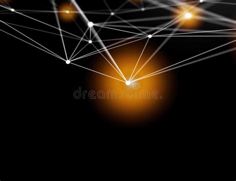 web operating system screen and network connection displayed on stock illustration