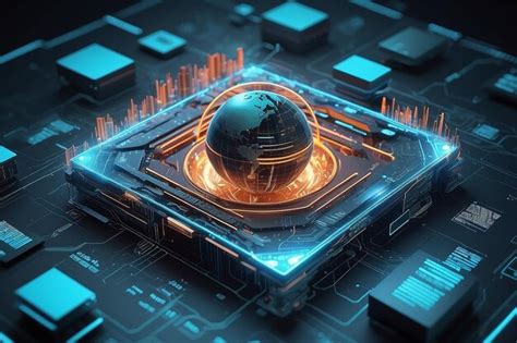 Digital Disruption Transformation Digitalization Innovation Technology 3d Illustration Premium