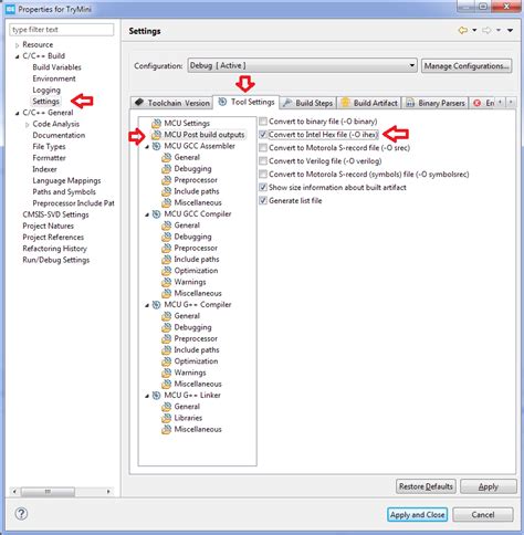 C How Do I Generate A Binary File Of The Stm32 Code Stack Overflow