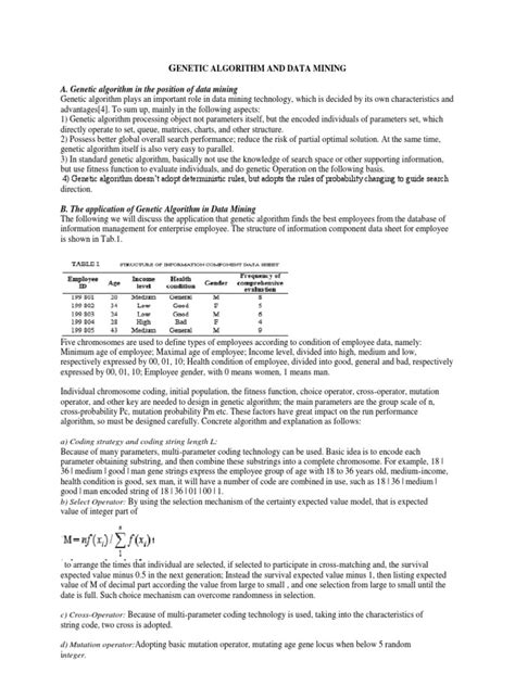 Genetic Algorithm And Data Mining Pdf Genetic Algorithm Fitness