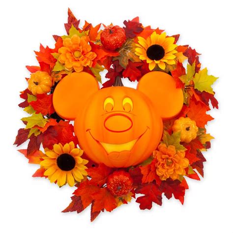 Mickey Pumpkin Wreaths Now Available For Purchase