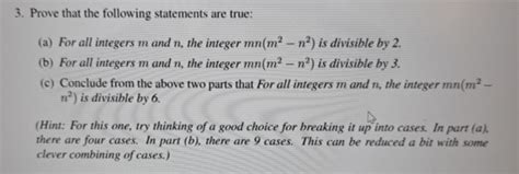Solved Prove That The Following Statements Are Truea ﻿for