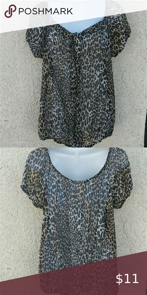 Cheetah Print Top Print Tops Tops Cheetah Print