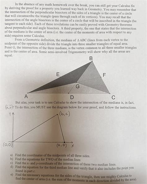 Solved This Has To Be Solved Via Calculus Not Geometry Chegg