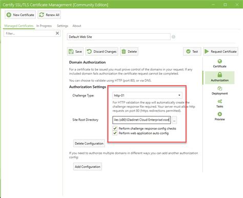 Obtaining A Server Certificate From Lets Encrypt Using Certify The Web Gladinet