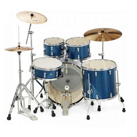 Sonor Aqx Stage Bos 5 Piece Acoustic Drum Set Blue Ocean Sparkle