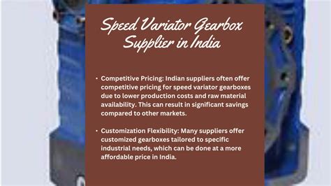 Ppt Speed Variator Gearbox Supplier In India Powerpoint Presentation