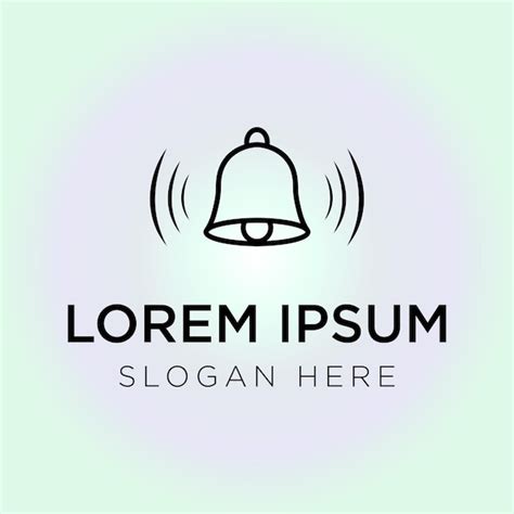 Premium Vector Bell Logo Vector Illustration Isolated On White Background