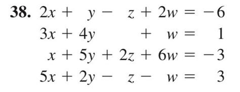 Solved System Of Linear Equations Solve The System Using
