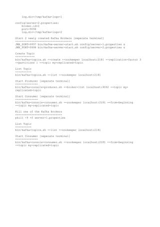 Quick Reference For Kafka TXT