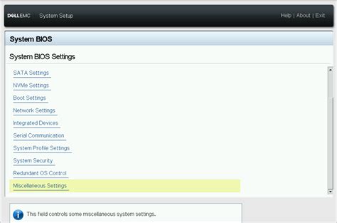 Dell Technologies VxRail How To Reset The BIOS Settings To Default And Set System Time And Date