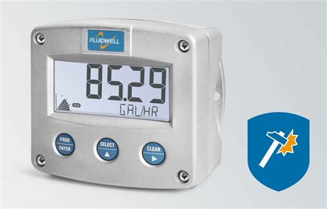 F Safe Area Intrinsically Safe Flow Rate Indicator Totalizer Fluidwell