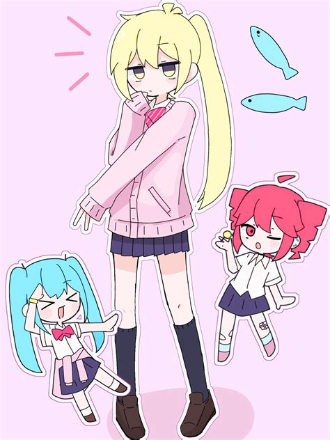 Hatsune Miku Kasane Teto And Akita Neru Vocaloid And 2 More Drawn