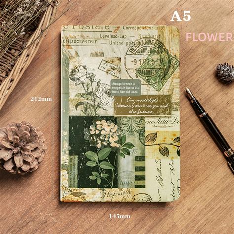 A5 European Vintage Retro Classic Notebook Thick Writing Kraft Diary