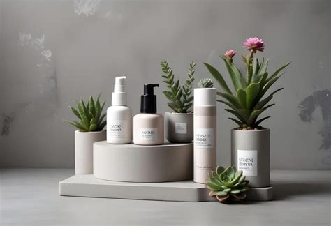 Mockup Packaging Design For Cosmetics Premium Ai Generated Image