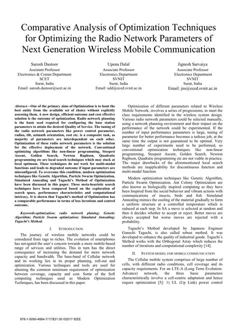 Pdf Comparative Analysis Of Optimization Techniques For Optimizing