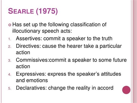 Levels Of Speech Act