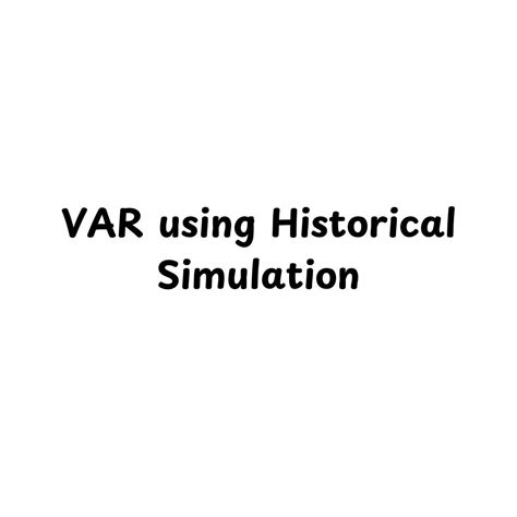 Pravin Jadhav On Linkedin Var Riskmanagement Marketrisk Nifty50