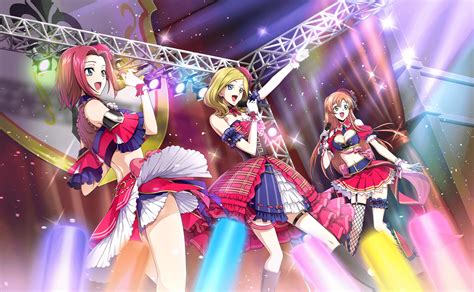 The Valentines Day Girls Performing Kallen Milly And Shirley Code Geass Lost Stories R