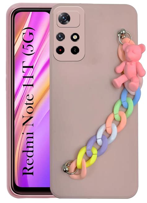 Jkobi Back Cover For Xiaomi Redmi Note T G Girls Case With Bracelet Wrist Hanging Chain