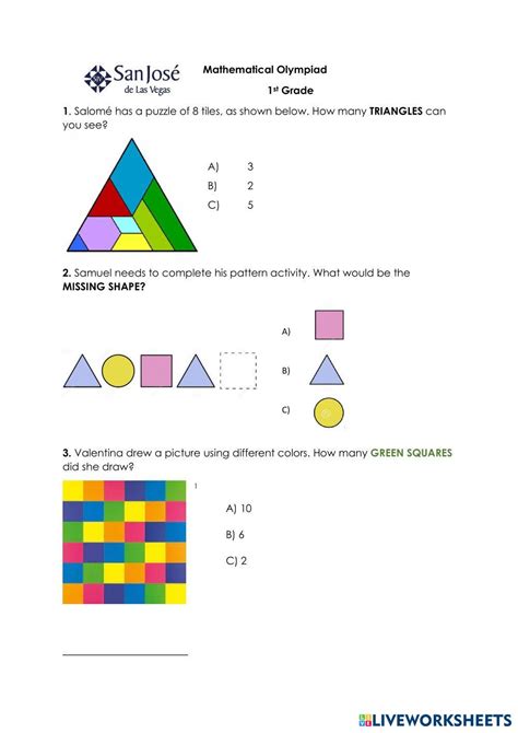 mathematical olympiads live worksheets worksheets library