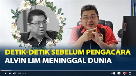 Detik-detik Sebelum Pengacara Alvin Lim Meninggal Dunia, Kondisi Lemas Saat Dibangunkan Istri ...