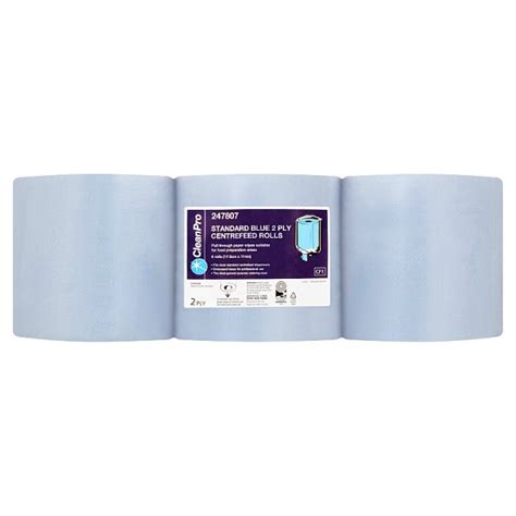 Cp Std Blue 2ply Cfeed Roll 6pk Racetrackwow