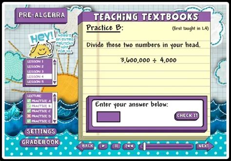 Pre Algebra 30 Teaching Textbooks