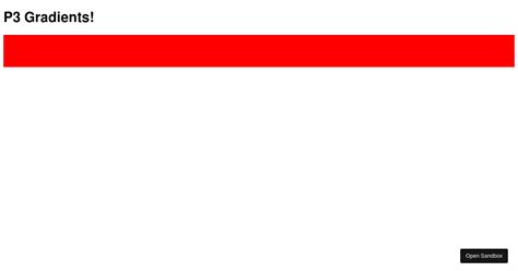 P3 Gradients Codesandbox