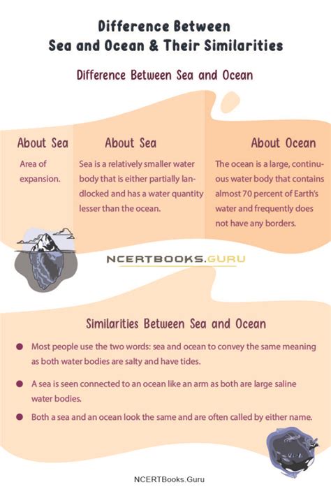 Difference Between Sea And Ocean Their Similarities NCERT Books