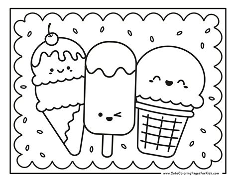 Ice Cream Coloring Pages 8 Free Printables To Download Cute