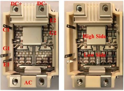 Layout Of The 3 3 Kv 450 A Hybrid Si Igbt Sic Sbd Half Bridge Power Download Scientific Diagram