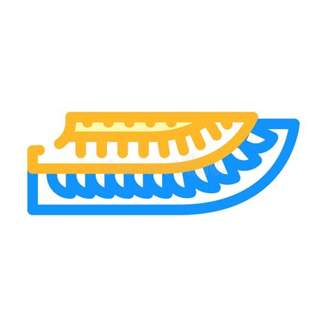 Illustration De Licône De Couleur De Laile égyptienne Illustration De