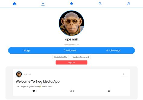 Github Anshumxn09blogmediaapp Blog Media Is A Social Media Application Where A User Can