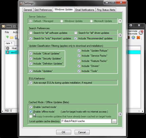 Using Batchpatch In ‘offline Mode When Batchpatch Has Internet Access