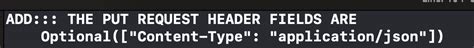 Ios How To Solve This Error On Sending A Put Request From My Swift