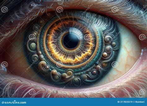 Close Up Image Of A Human Eye Pupil And Cornea Of Different Shapes Stock Image Image Of