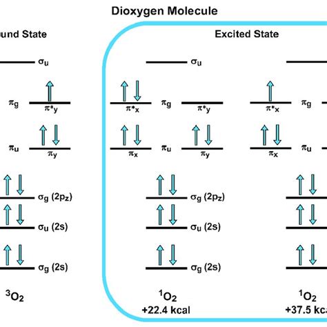 Electronic Configurations Energy Levels Of The Ground State 3 O 2