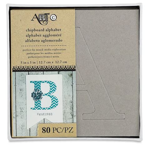 Art C Chipboard Alphabet Stencil Set Blick Art Materials