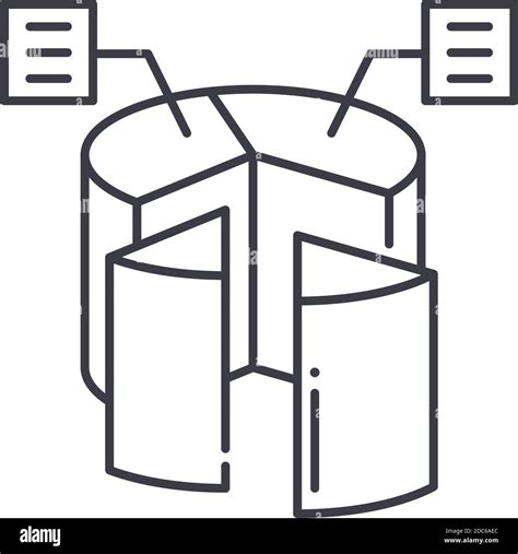 Data Analytics Symbol Icon Linear Isolated Illustration Thin Line Vector Web Design Sign