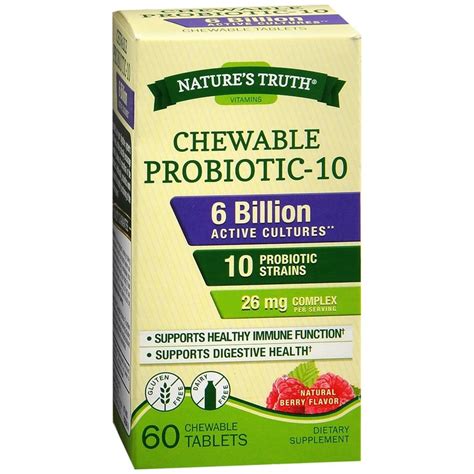 Natures Truth Probiotic Chewable 6 Billion Capsules 60 Count Medcare Wholesale Company For